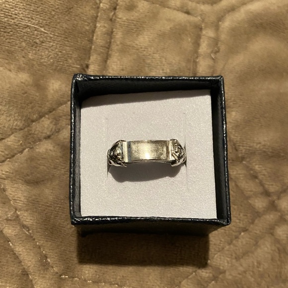 Vintage | Jewelry | Vintage Sterling Silver Decorative Band Ring Sz 65 ...